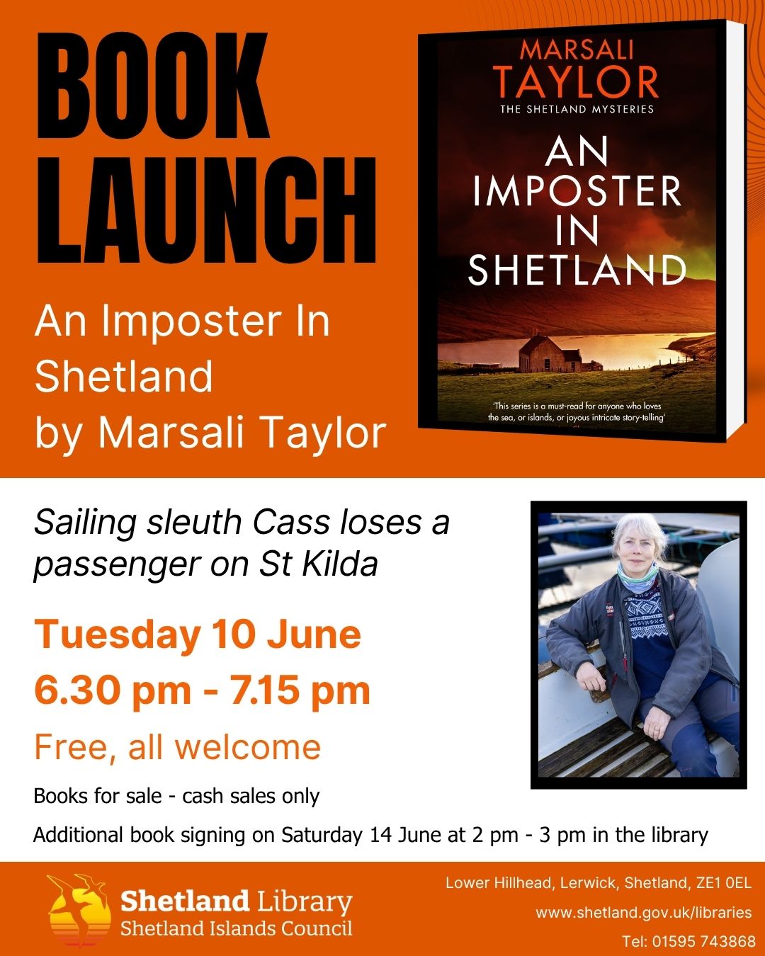 What's on Shetland | Book Launch - Marsali Taylor - What's on Shetland