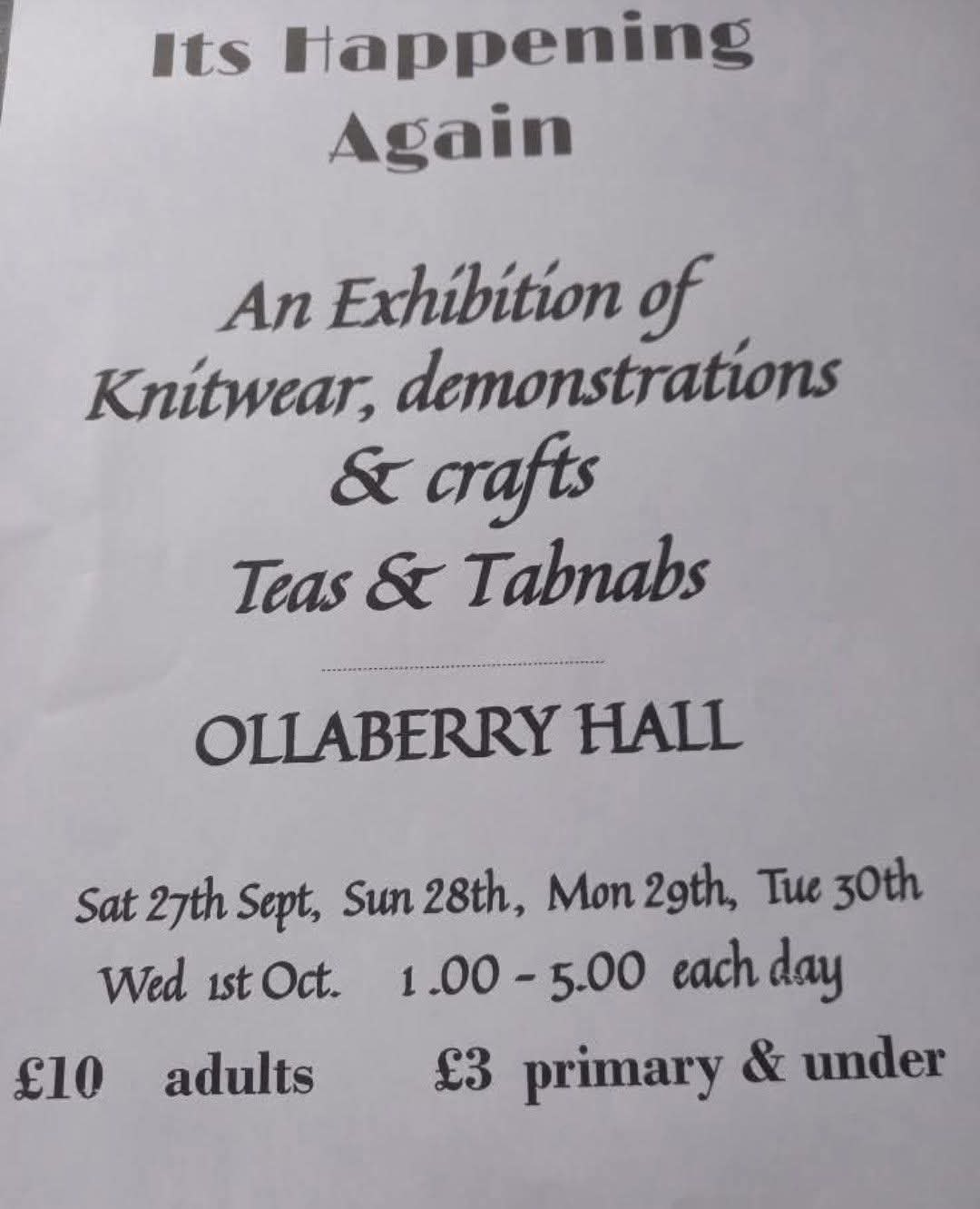 What's on Shetland | Knitwear exhibition & demo's, teas - What's on ...